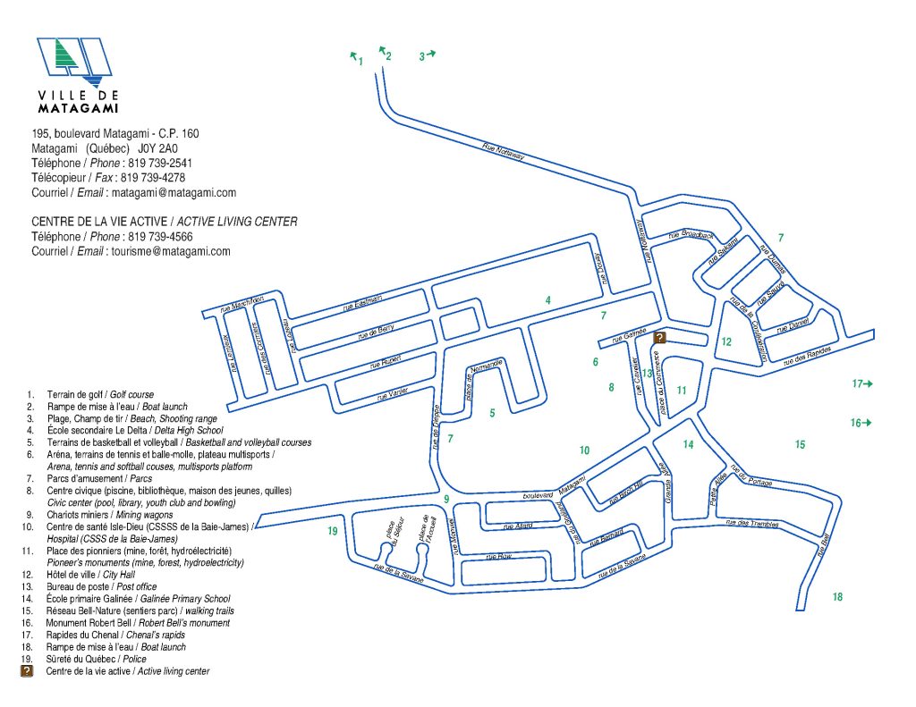 Parcs et espaces verts - Ville de Matagami